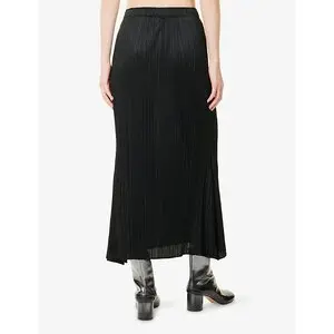 Issey Miyake Pleated Knitted Midi Skirt