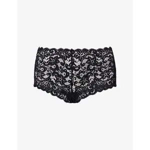 Hanro Moments Stretch-lace Maxi Briefs - Black