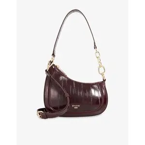 DUNE Leather Shoulder Bag - Burgundy Leather