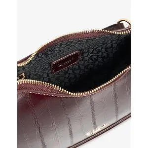 DUNE Leather Shoulder Bag - Burgundy Leather