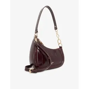 DUNE Leather Shoulder Bag - Burgundy Leather