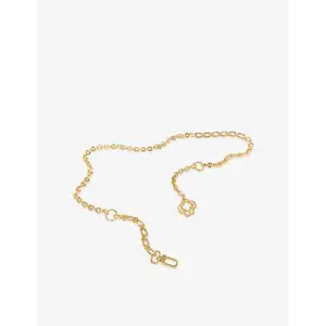 Maje Clover Charm Brass Belt - Gold