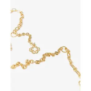 Maje Clover Charm Brass Belt - Gold