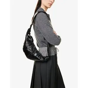 LEMAIRE Croissant Small Cotton-coated Bag - Black