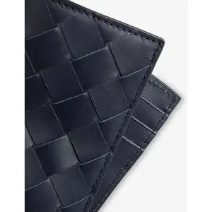Bottega Veneta Flap Intrecciato Leather Card Case