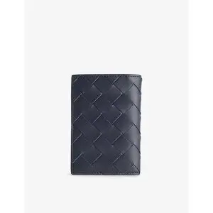 Bottega Veneta Flap Intrecciato Leather Card Case
