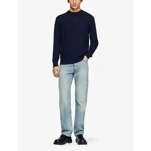 Sandro Long-sleeve Cashmere Jumper - Bleus