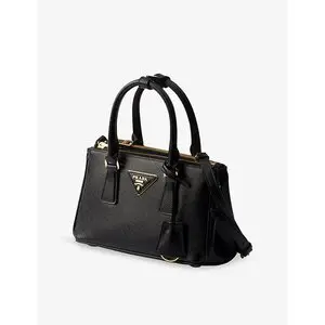 Prada Galleria Medium Saffiano-leather Tote Bag - Black