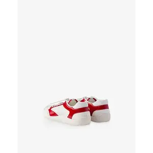 Prada Speedrock Leather And Mesh Trainers - Red