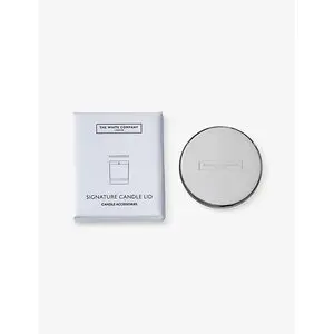 THE WHITE COMPANY Signature Candle Lid 7.4cm - Silver