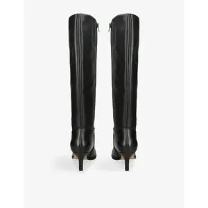 Dolce Vita Aldy Leather Heeled Boots - Black