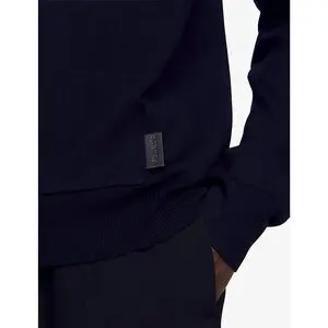 Sandro Stretch-woven Hoodie With Logo Patch