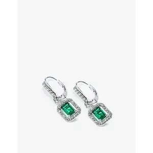CARAT* LONDON Moxie Sterling And Cubic Zirconia Dangle Earrings - Silver