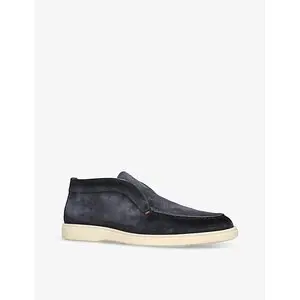 Santoni Detroit Suede Desert Boots - Navy