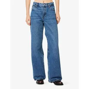 FRAME The Stroll Wide-leg Denim Jeans