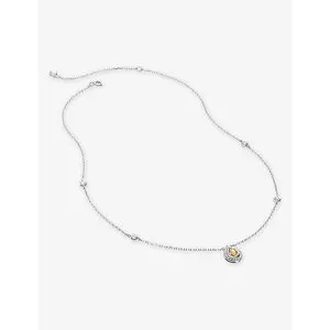 CARAT* LONDON Emile Sterling Cubic Zirconia Necklace - Silver
