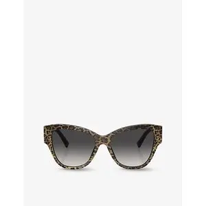 Dolce & Gabbana Dg4449 Butterfly-frame Sunglasses - Multi-coloured