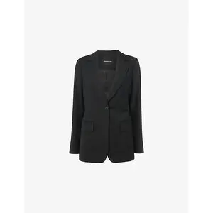 Whistles Notch-lapel Single-breasted Wool-blend Blazer