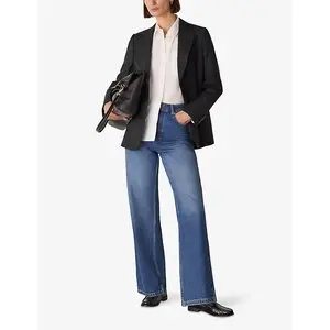 Whistles Notch-lapel Single-breasted Wool-blend Blazer