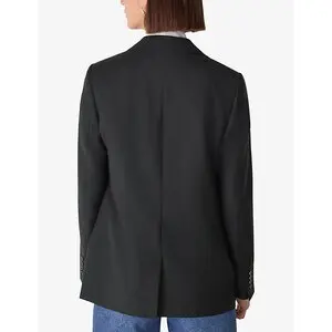 Whistles Notch-lapel Single-breasted Wool-blend Blazer