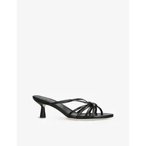 AeydĒ Abby Leather Heeled Mules