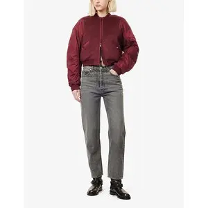 AGOLDE 90's Pinch Straight-leg High-rise Denim Jeans - Audit (worn Vint Blk)
