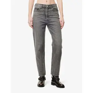 AGOLDE 90's Pinch Straight-leg High-rise Denim Jeans - Audit (worn Vint Blk)