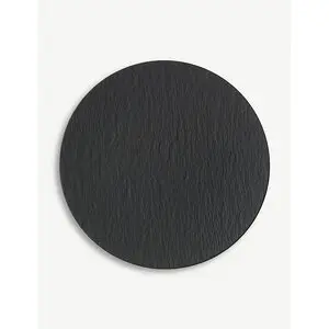 VILLEROY & BOCH Manufacture Rock Porcelain Gourmet Plate 31cm - Black
