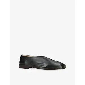 LEMAIRE Flat Piped Leather Slippers