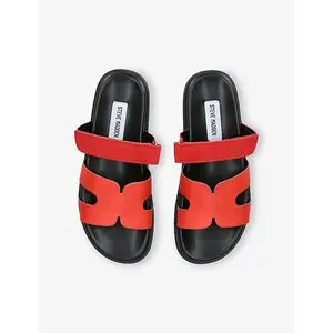 Steve Madden Missile Flat Faux Leather Sandals