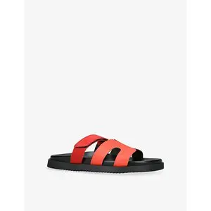 Steve Madden Missile Flat Faux Leather Sandals
