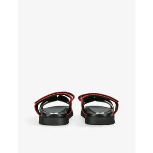 Steve Madden Missile Flat Faux Leather Sandals