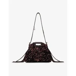 Maje Mini Sequin-embellished Shoulder Bag