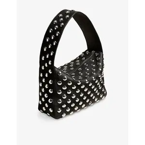 Khaite Elena Medium Stud-embellished Shoulder Bag - Black