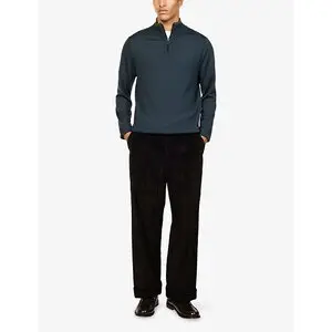 Paul Smith Long-sleeve Half-zip Merino Wool Jumper