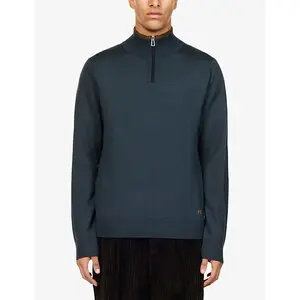 Paul Smith Long-sleeve Half-zip Merino Wool Jumper