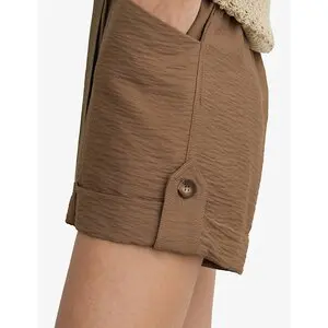 REISS Avril Belted Regular-fit Woven Shorts