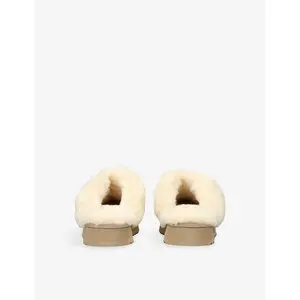 UGG Disquette Shearling-lined Suede Slippers - Beige