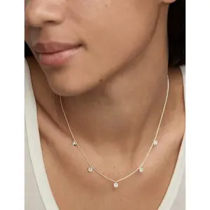 Monica Vinader Sterling Muse Station Necklace