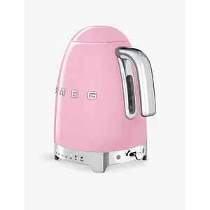 SMEG 50's Style Variable Temperature Control Stainless Steel Kettle 1.7ltr - Pink