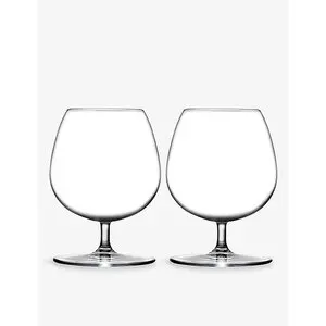 NUDE Vintage Cognac Crystal Glasses Set Of 2 - Clear
