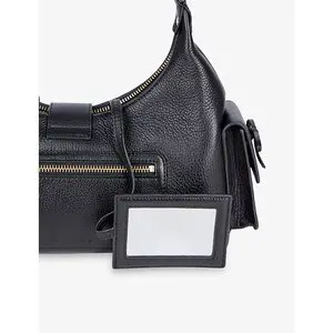 The Kooples Amelia Leather Shoulder Bag - Brown