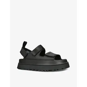 UGG Goldenglow Adjustable-strap Woven Sandals - Black