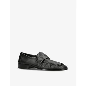 THE ROW Gathered Leather Loafers