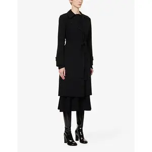 Theory Oaklane Belted Crepe Coat