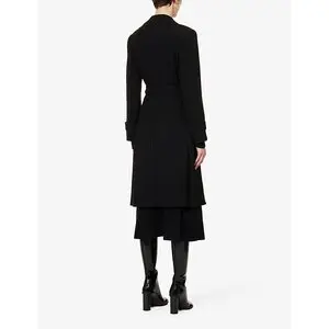 Theory Oaklane Belted Crepe Coat