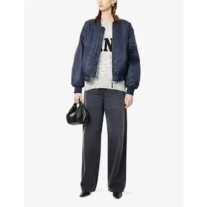 ANINE BING Leon Woven-shell Bomber Jacket