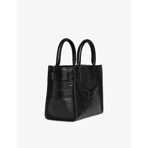 Zadig&Voltaire Leather Tote With Wings - Black