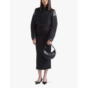 Prada Arqué Mini Leather Shoulder Bag