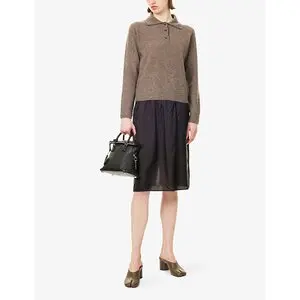 MAISON MARGIELA Four-stitch Knitted Wool Polo Jumper